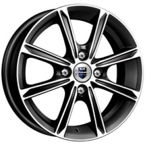 Литой колесный диск K&K Флэш 5x14/4x100 D67.1 ET45 Алмаз черный