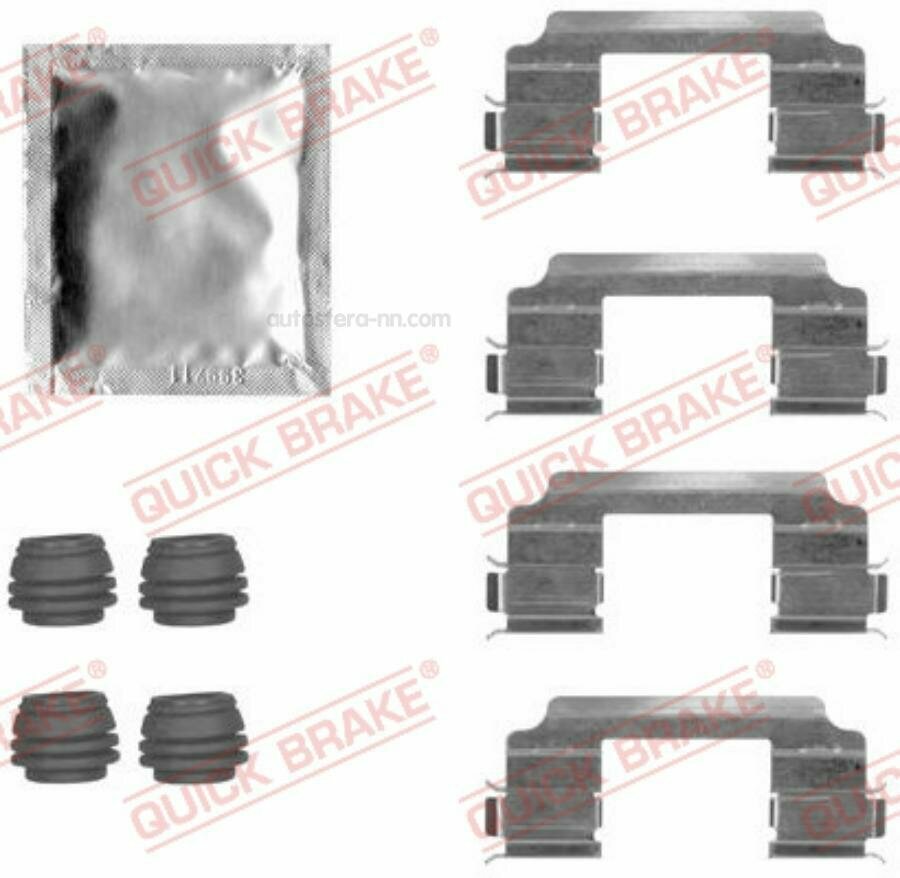 QUICK BRAKE 1091817 Комплект монтажный тормозных колодок TOYOTA: Hilux 05-, 06-