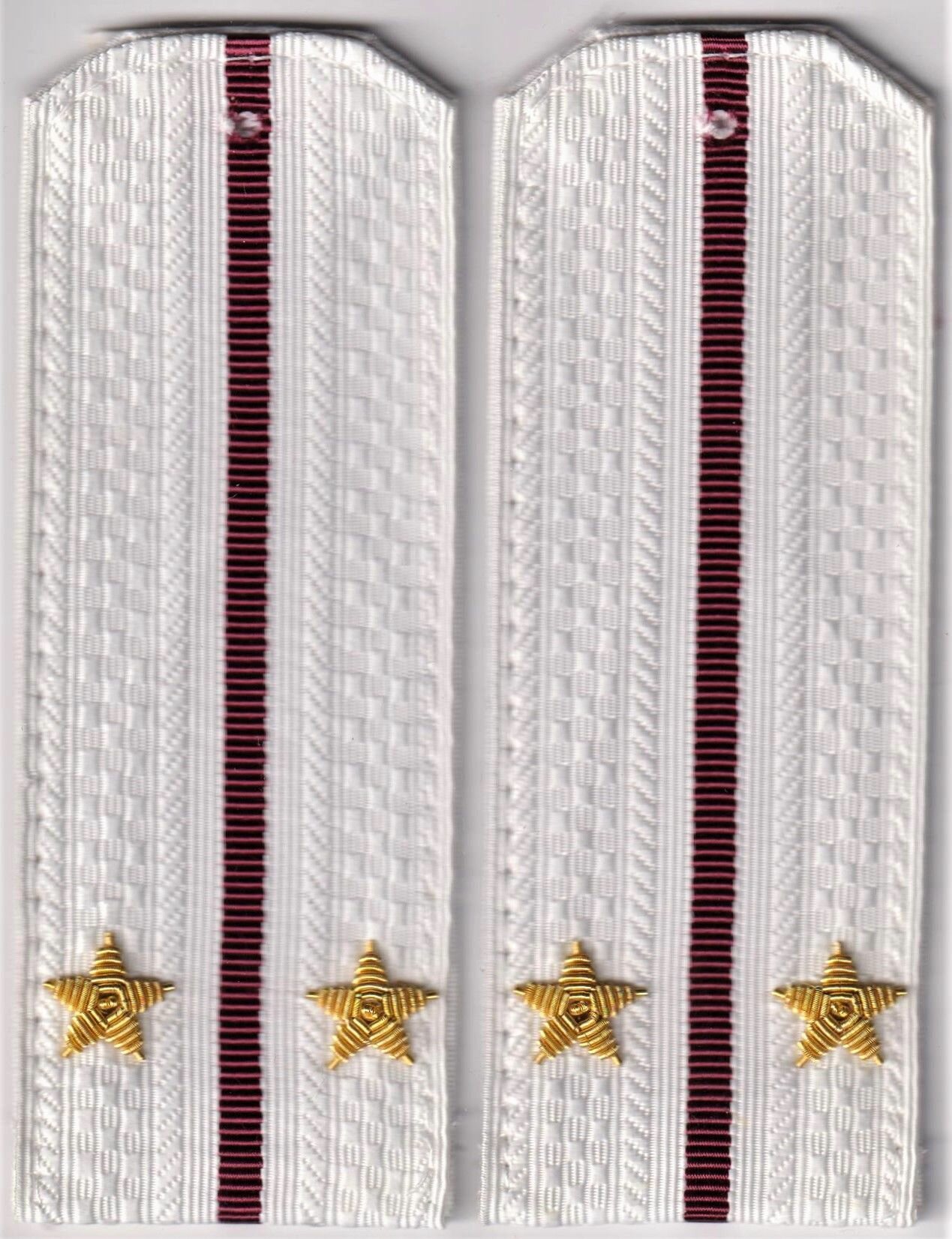 Погоны Росгвардии на белую рубашку, лейтенант