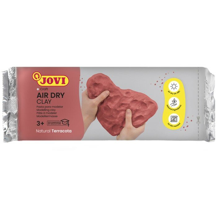 Масса для моделирования и лепки JOVI отвердевающая, 500 гр, терракотовая (88)