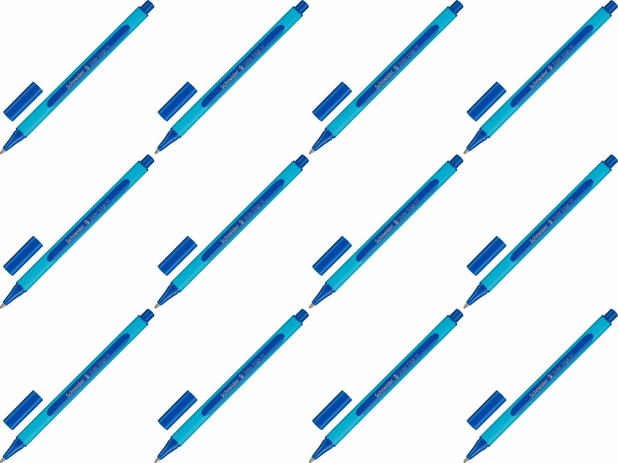 Schneider Ручка шариковая неавтоматическая Slider Edge M, синий, 0,5 мм, 12 шт
