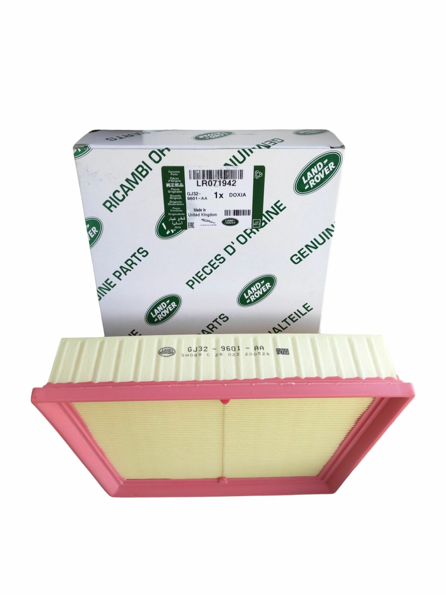 Воздушный фильтр Land Rover LR071942 для Jaguar E-Pace / Discovery Sport, Range Rover Evoque