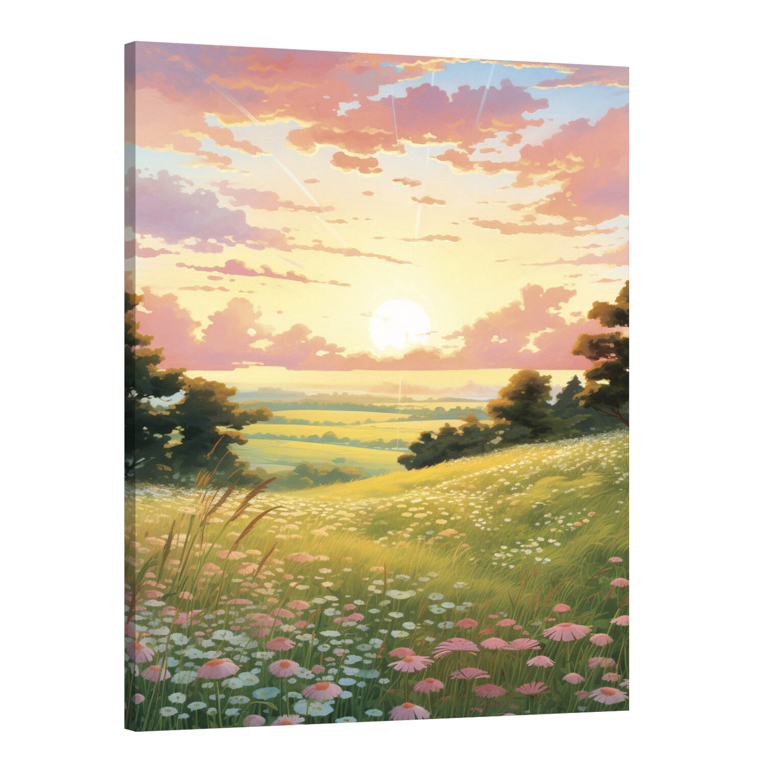 Интерьерная картина 50х70 "Природа в гуашах"