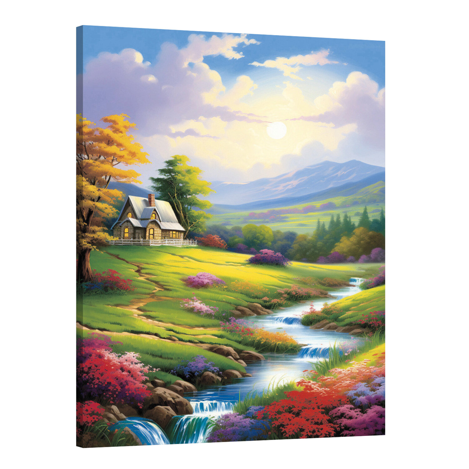 Интерьерная картина 50х70 "Живописные ноты"