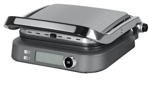 Электрогриль REDMOND SteakMaster RGM-M816P, пресс для стейков, сменные панели, цвет серебристый