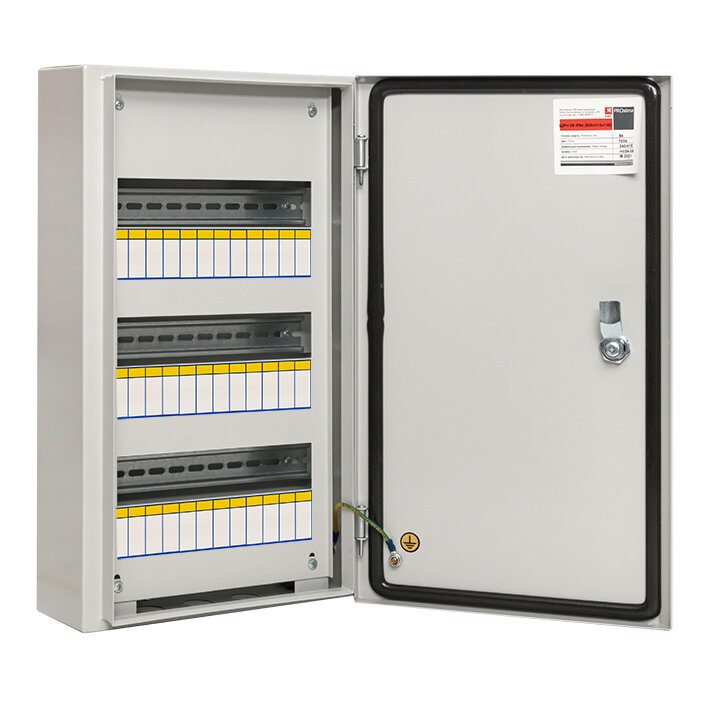 Щит распределительный EKF ЩРн-36з, навесной, с замком, степень защиты IP54, 36 модулей, металлический