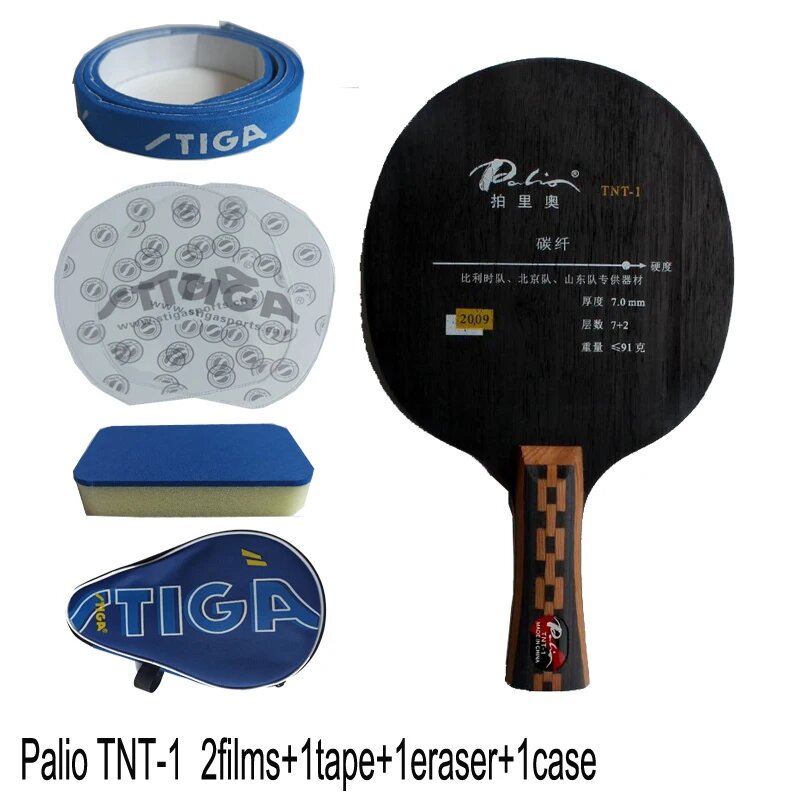 Palio TNT-1 карбоновая ракетка для настольного тенниса FL case