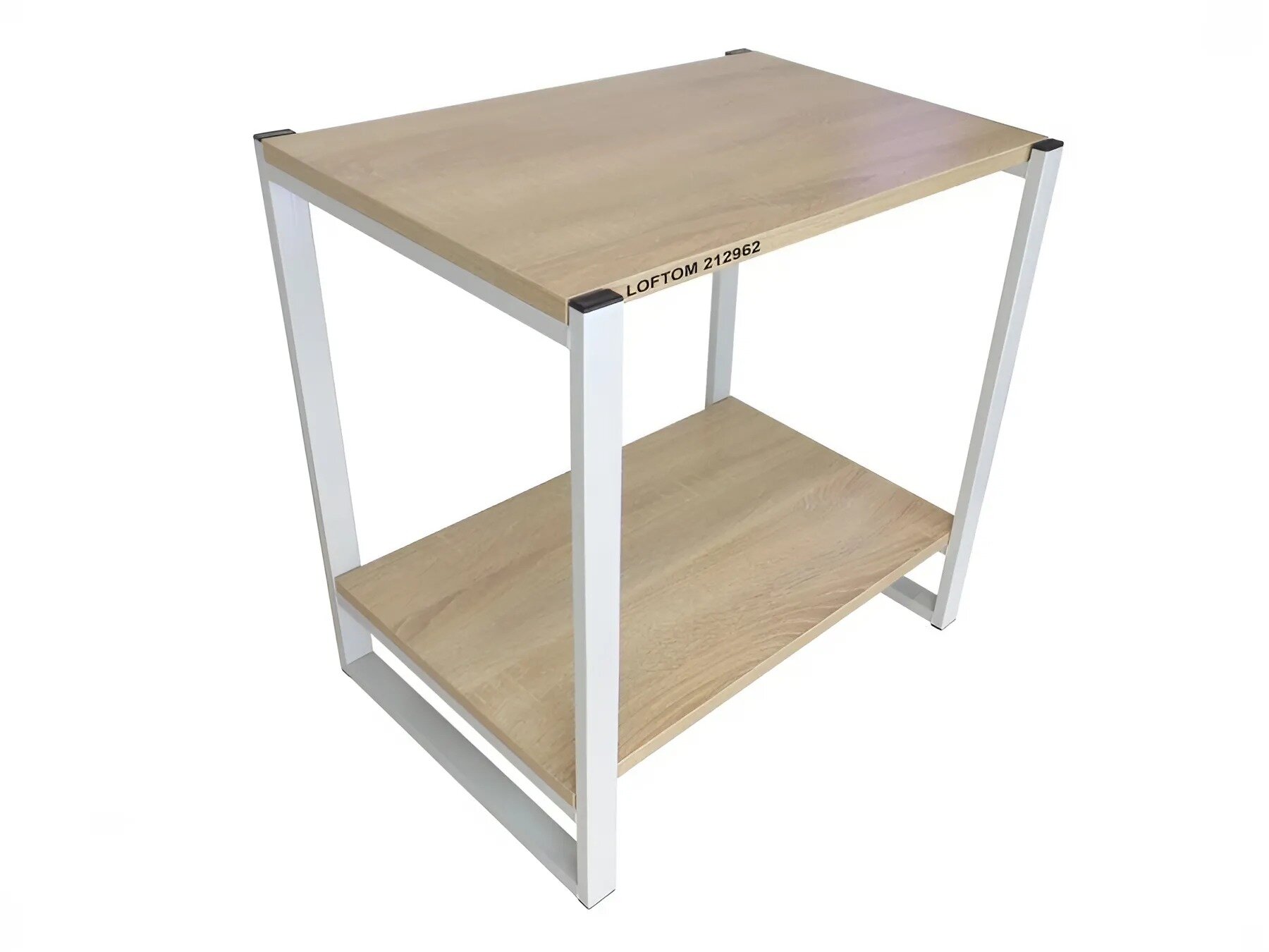 Полка для компьютерной техники GARROSS "SIBERIA 212962", 2 полки 35х54 см, высота 55 см, каркас серый, цвет полок сонома