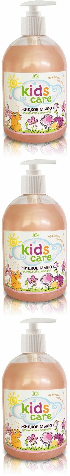 IRIS Мыло жидкое детское, с ромашкой и лавандой, 500 мл, 3 шт.