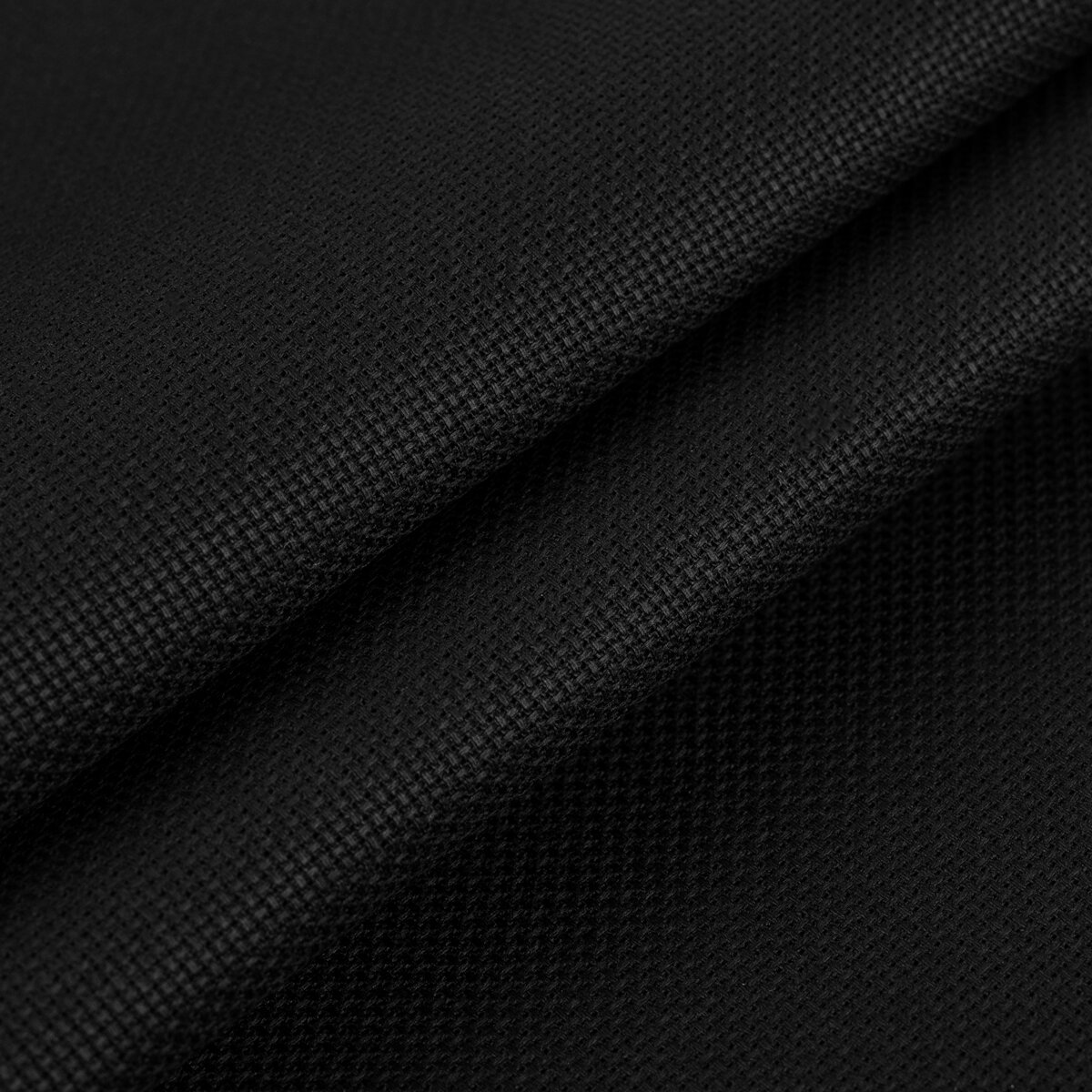 Канва Gamma K18-TQ76 Aida №18, 100% хлопок, цвет чёрный, размер 30 х 40 см ± 2 см для вышивки