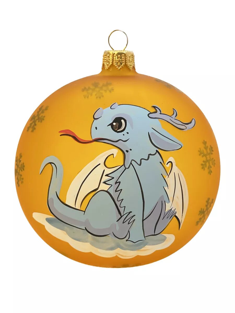 Ёлочный шар "Дракон на облаке"