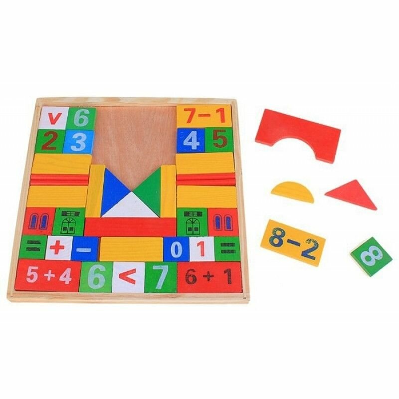 Конструктор дерево с цифрами "Учимся считать", 44 деталей, дерево