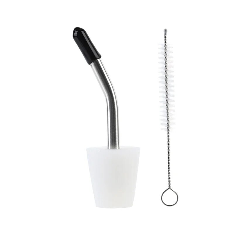 Насадка для чайника из нержавеющей стали и силикона Белый, White