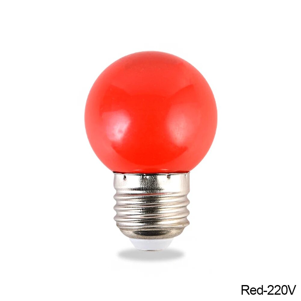 Kinbelle цветная светодиодная лампочка E27 3Вт Красный, Red-220V