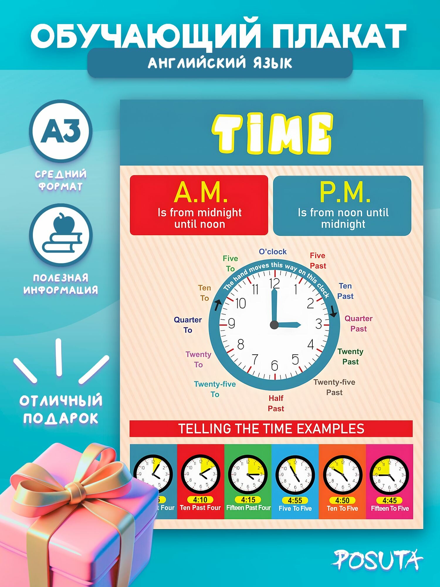 Постеры интерьерные Английский язык