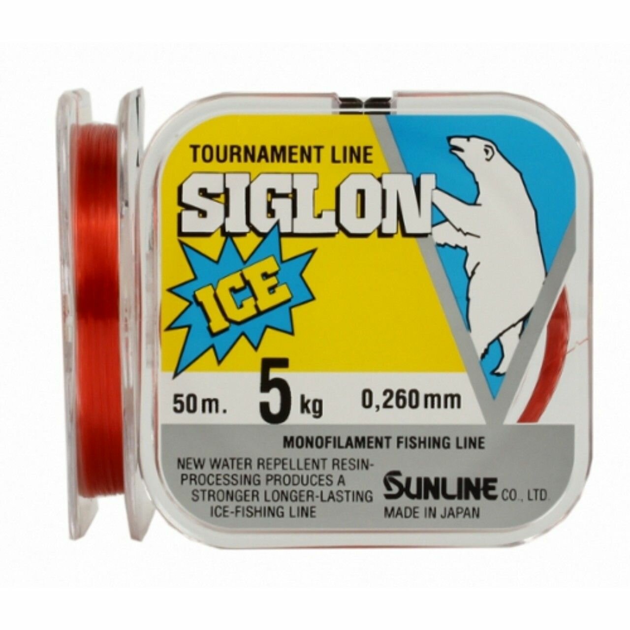 Леска для рыбалки SUNLINE Siglon ICE FISHING 50M красная #3.5/0.310mm