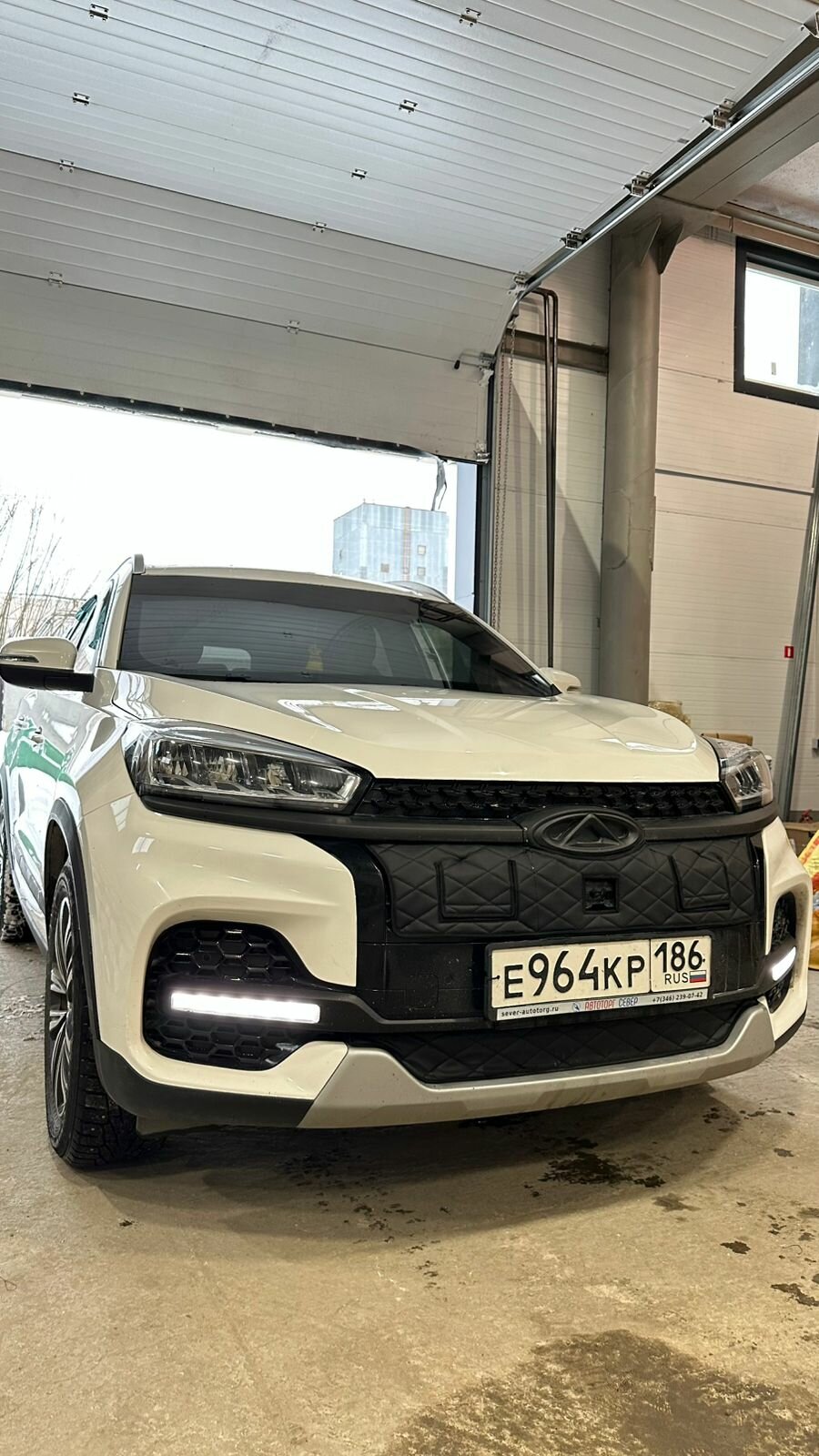 Утеплитель радиатора и бампера для Chery Tiggo 8 Чери Тиго (2018-2022) I До рестайлинг камера