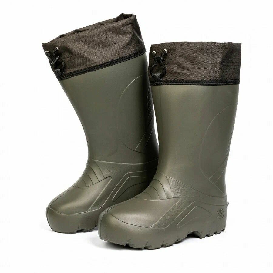 Мужские зимние сапоги из Эва "Барс" до - 65 градусов, цвет оливковый, размер 40-41