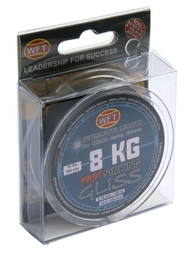 Леска плетёная WFT KG GLISS SINKING Black 150/014