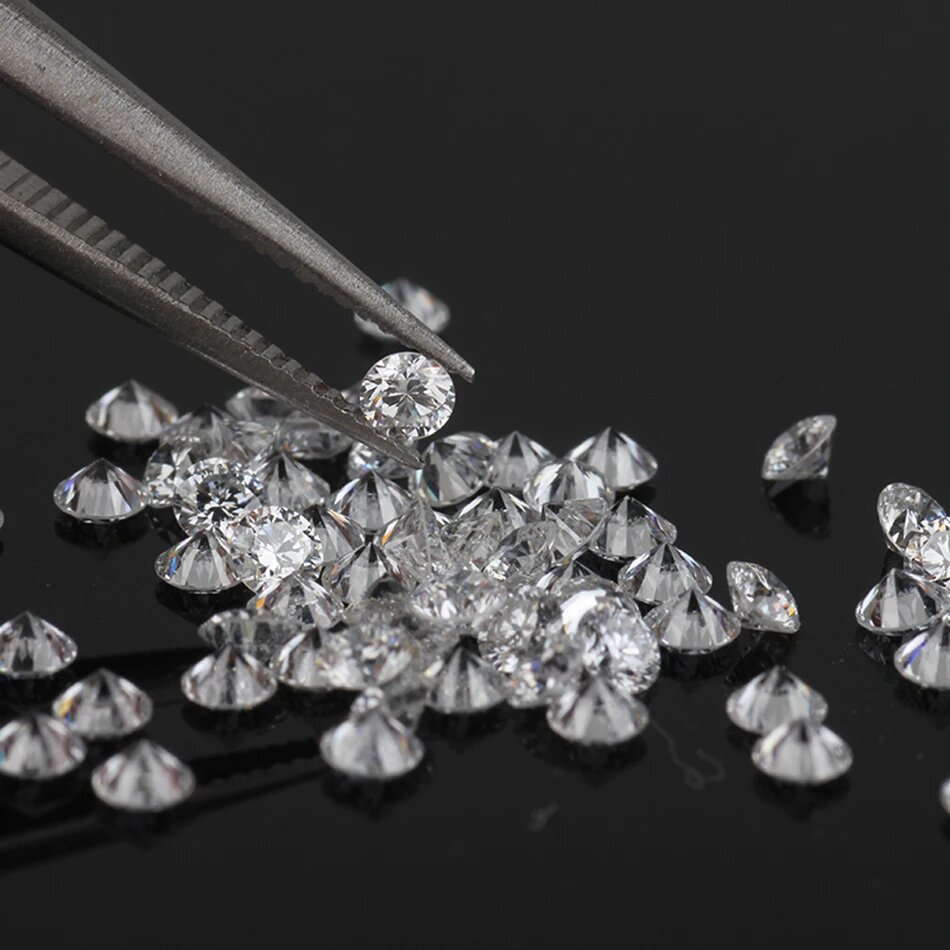 HPHT Lab Grown Diamond Звездный камень белый круглый