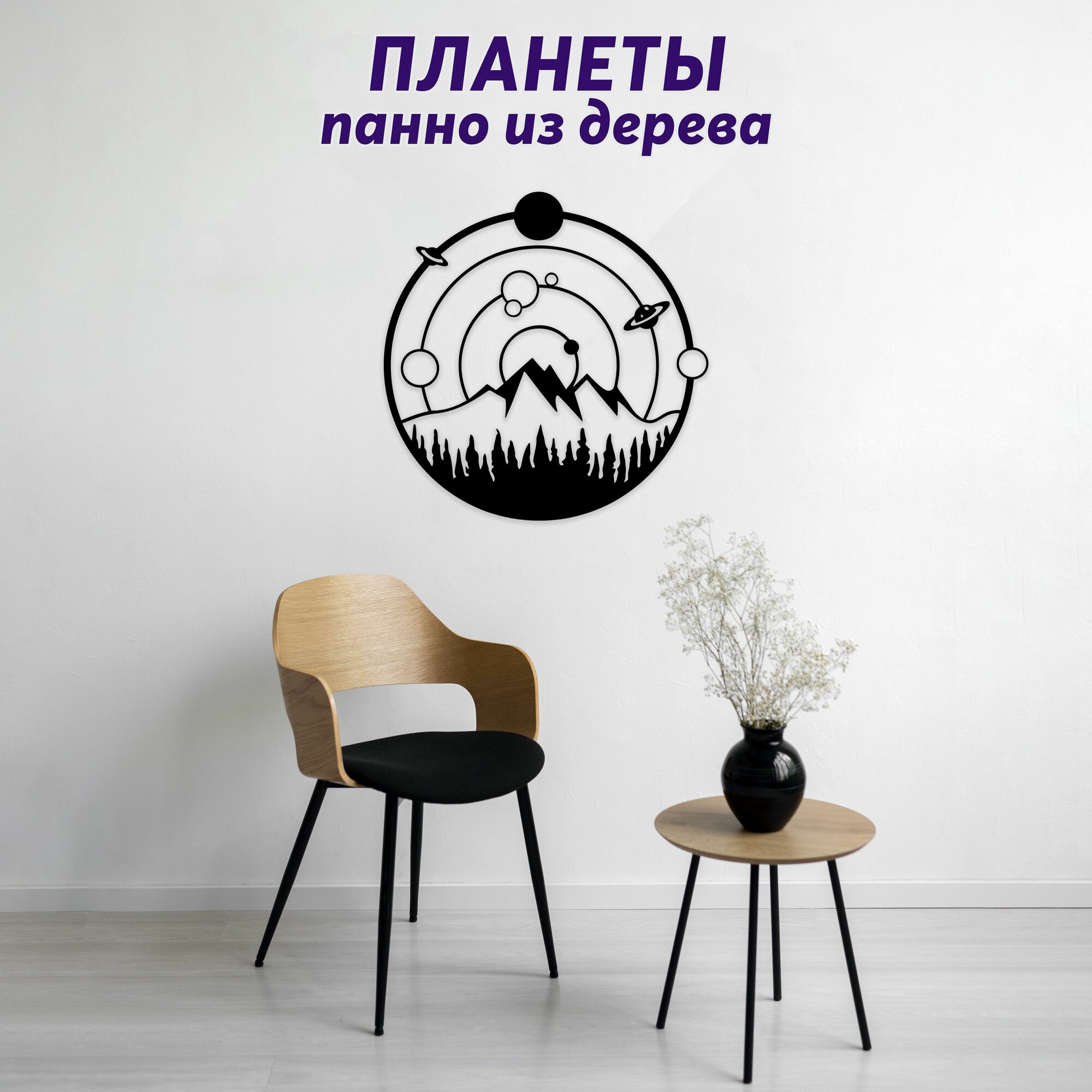 Планеты панно на стену, декорация настенная, декор для интерьера