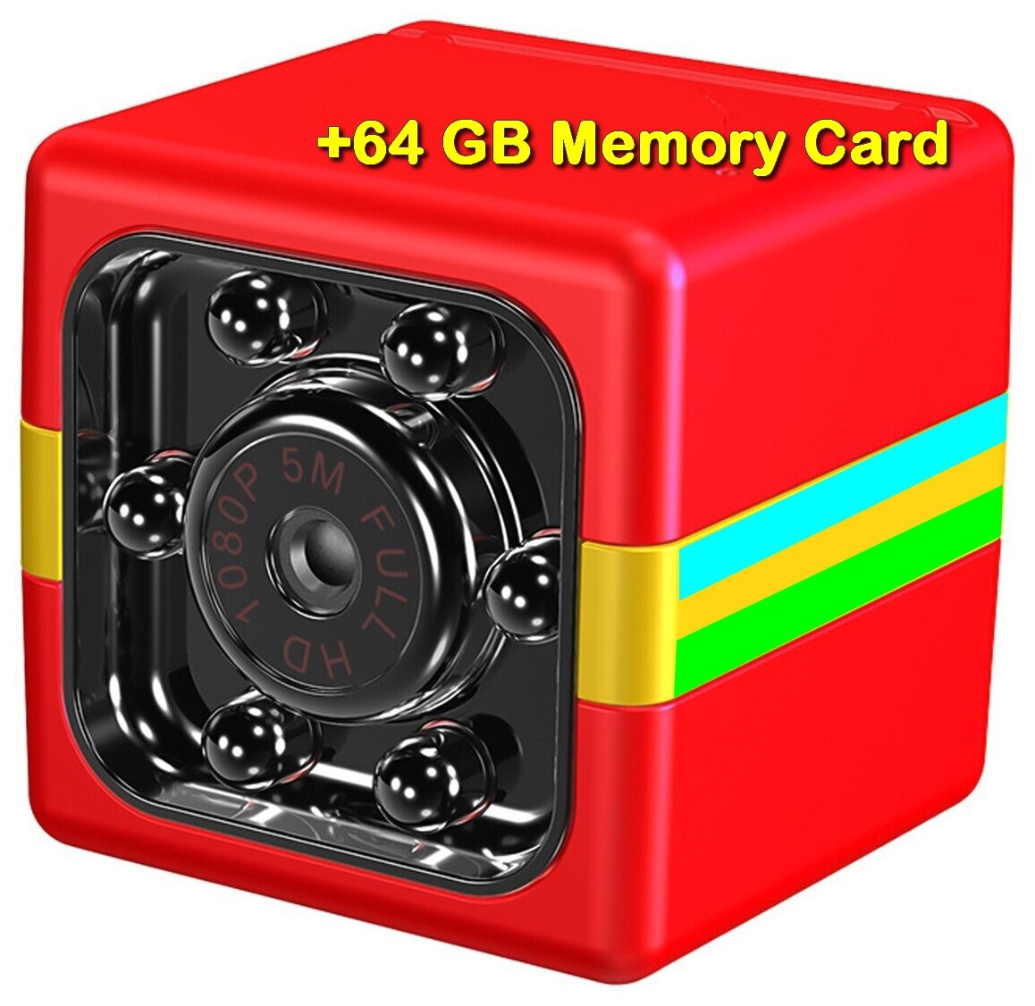 Мини-камера SQ11, cпортивная цифровая камера с датчиком, видеорегистратор с микро-камерой 64 ГБ