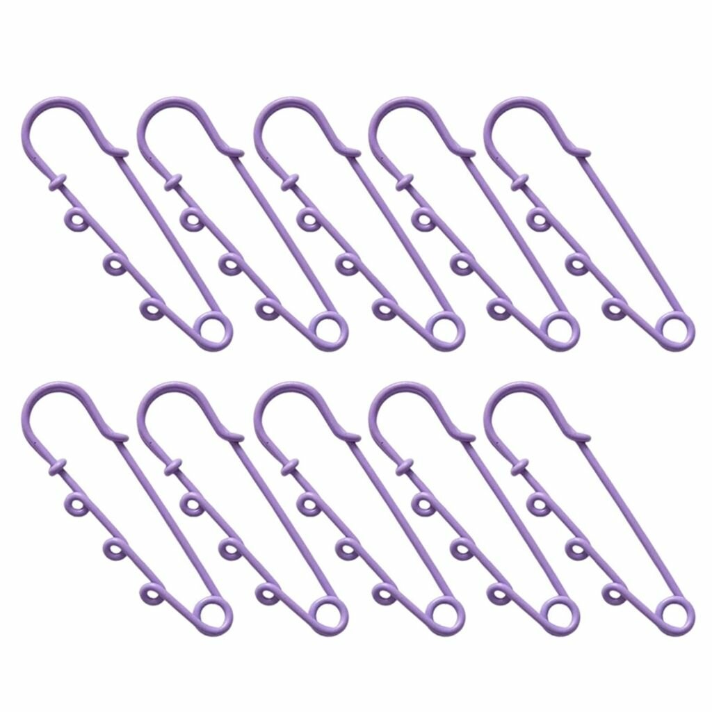 2-дюймовые булавки, сверхпрочная брошь с 3 отверстиями для одеял, юбок, килтов, трикотажной ткани, поделок 10 шт.