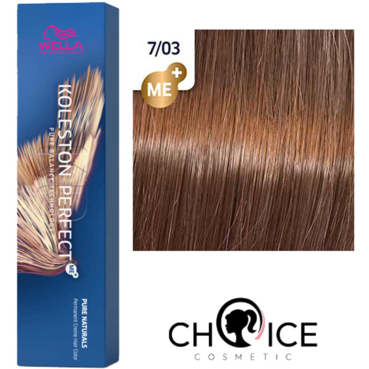 Крем-краска Wella Perfect Koleston Me+ 7/03, Осенняя Листва, 60мл