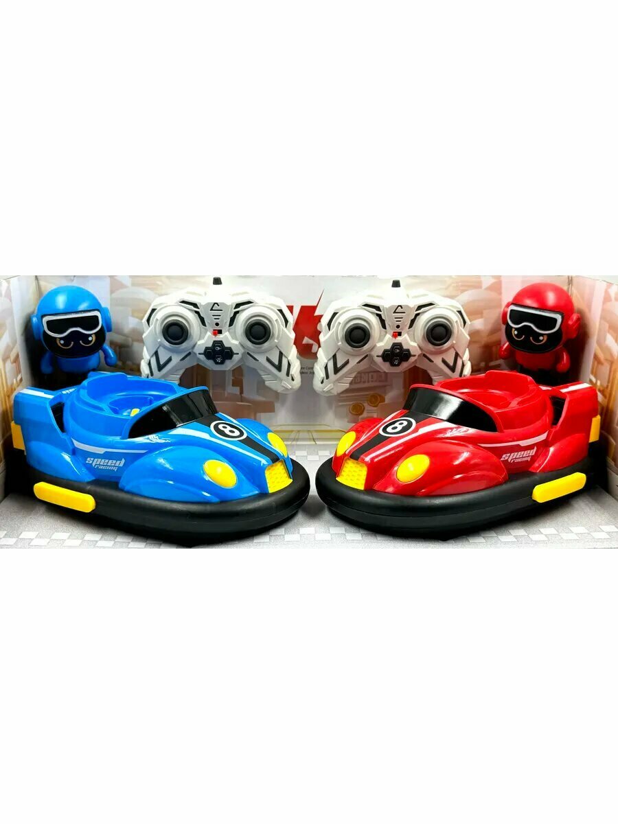 Набор радиоуправляемых машин "Картинг", 2 машины и 2 пульта, звуковые эффекты