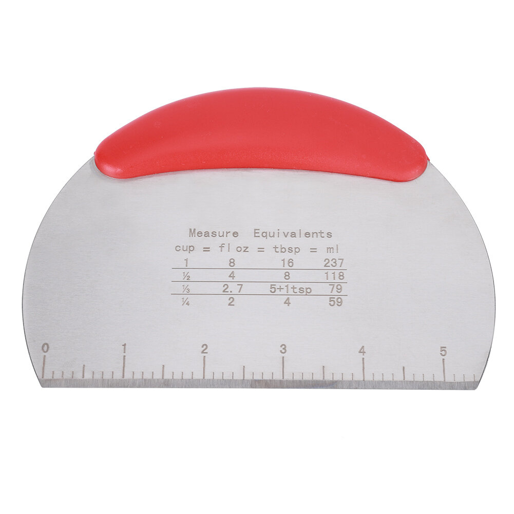 Тесто из нержавеющей стали торт с скребком пиццы режущий нож с масштабным выпечкой