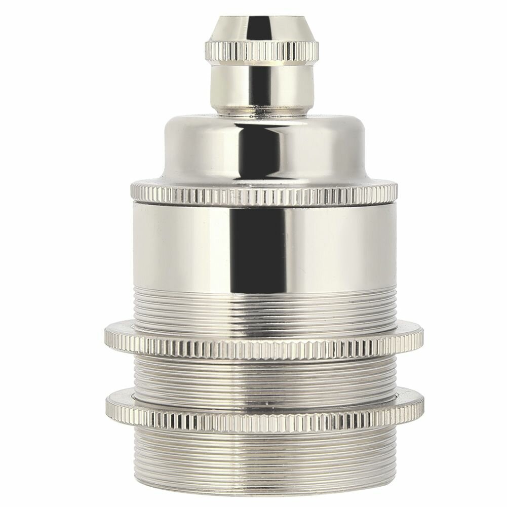 Медный держатель лампы E27 в винтажном стиле с хромированной отделкой, аксессуар сделай сам для люстры, настольного напольного светильника