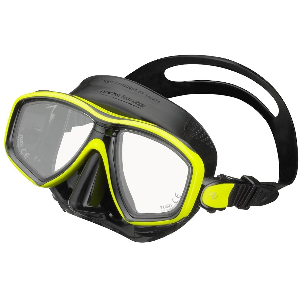 Маска для дайвинга TUSA M-212 Ceos черный силикон, желтый