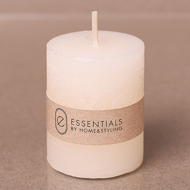 Декоративная свеча Рикардо 5*4 см белая, Koopman, 420007010