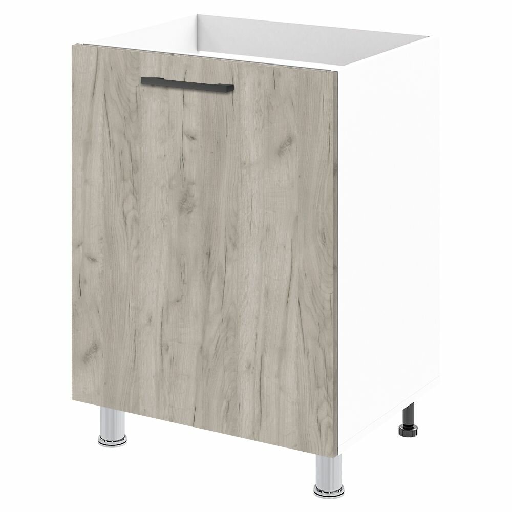 Модуль под мойку Дельта М600, Дуб крафт серыи /Белыи