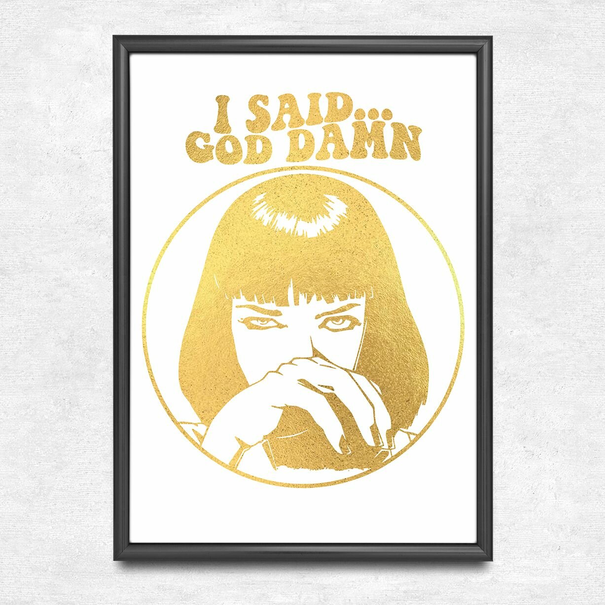 Постер для интерьера на стену Криминальное Чтиво / Плакат фильм Pulp Fiction