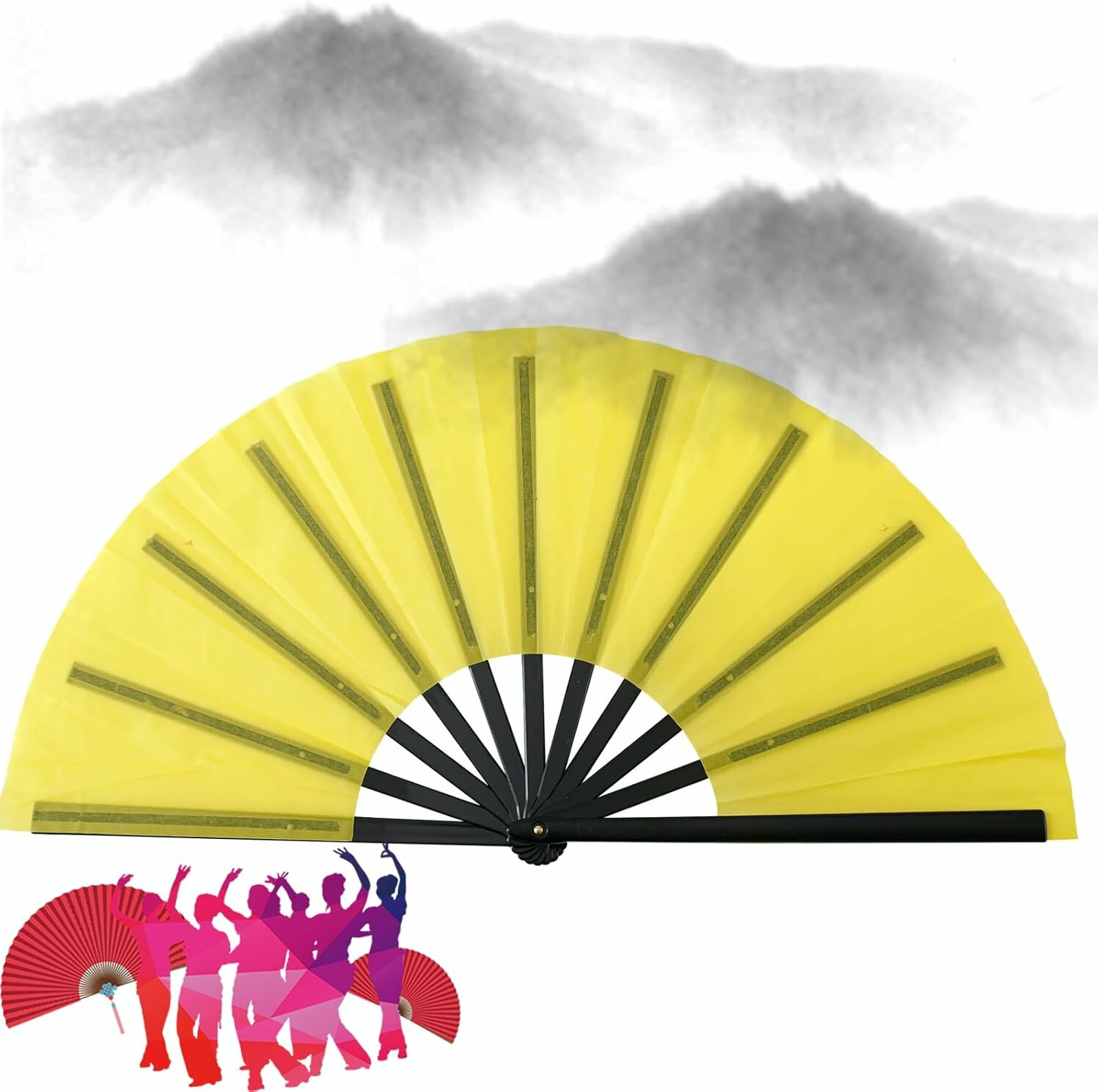 Портативный танцевальный веер Кунг-фу для танцев
