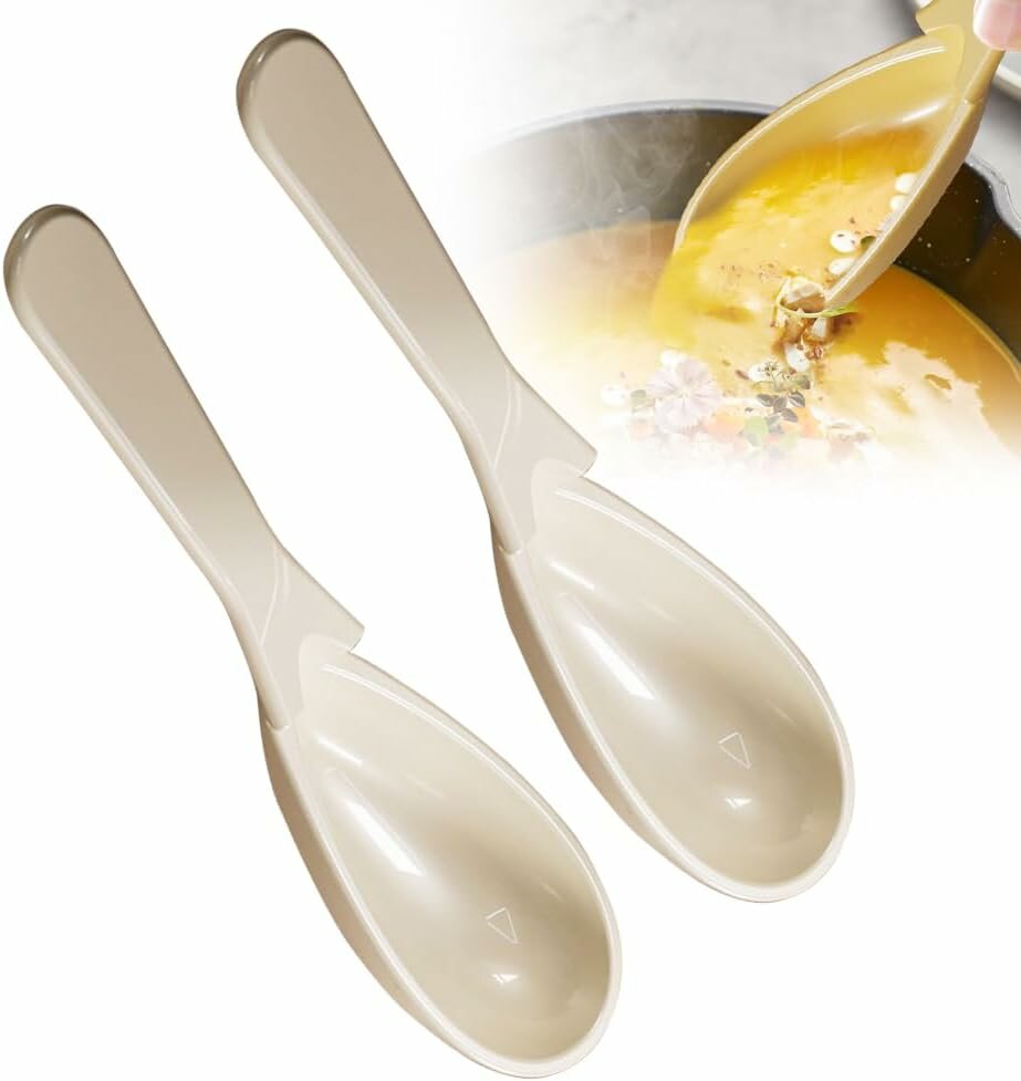 Антискользящие ложки для мисок, китайские ложки для рисового супа.