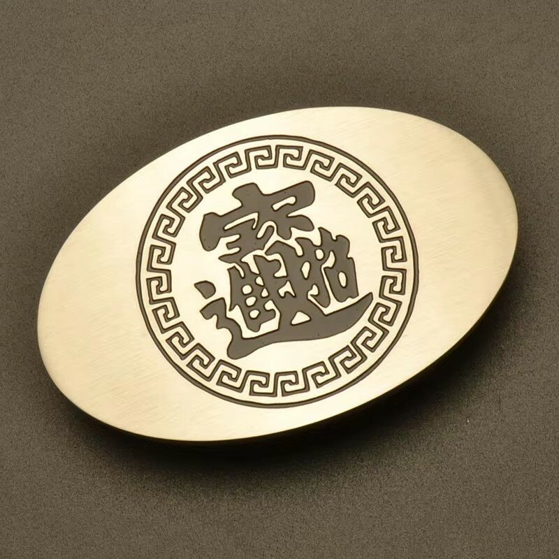 Пряжка для ремня 40 мм нержавейка с удача и деньги бляхи на ремень мужской