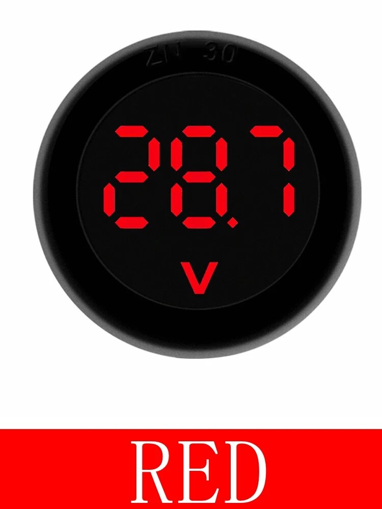 Вольтметр цифровой красный DC 5-100V