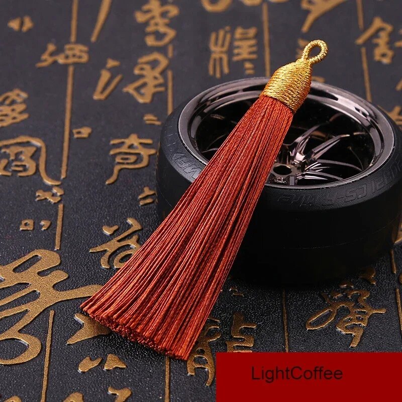 Кисточка-бахрома LightCoffee, 8 см, красный, полиэстер