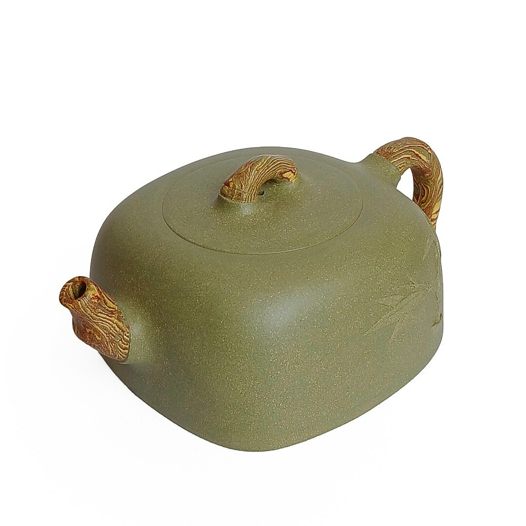 Чайник исин - Бамбуковый, глиняный, 260 мл, Китай. (316029).