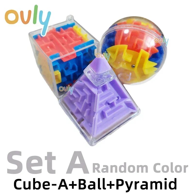 Головоломка 3D лабиринт пластик ovly Set A