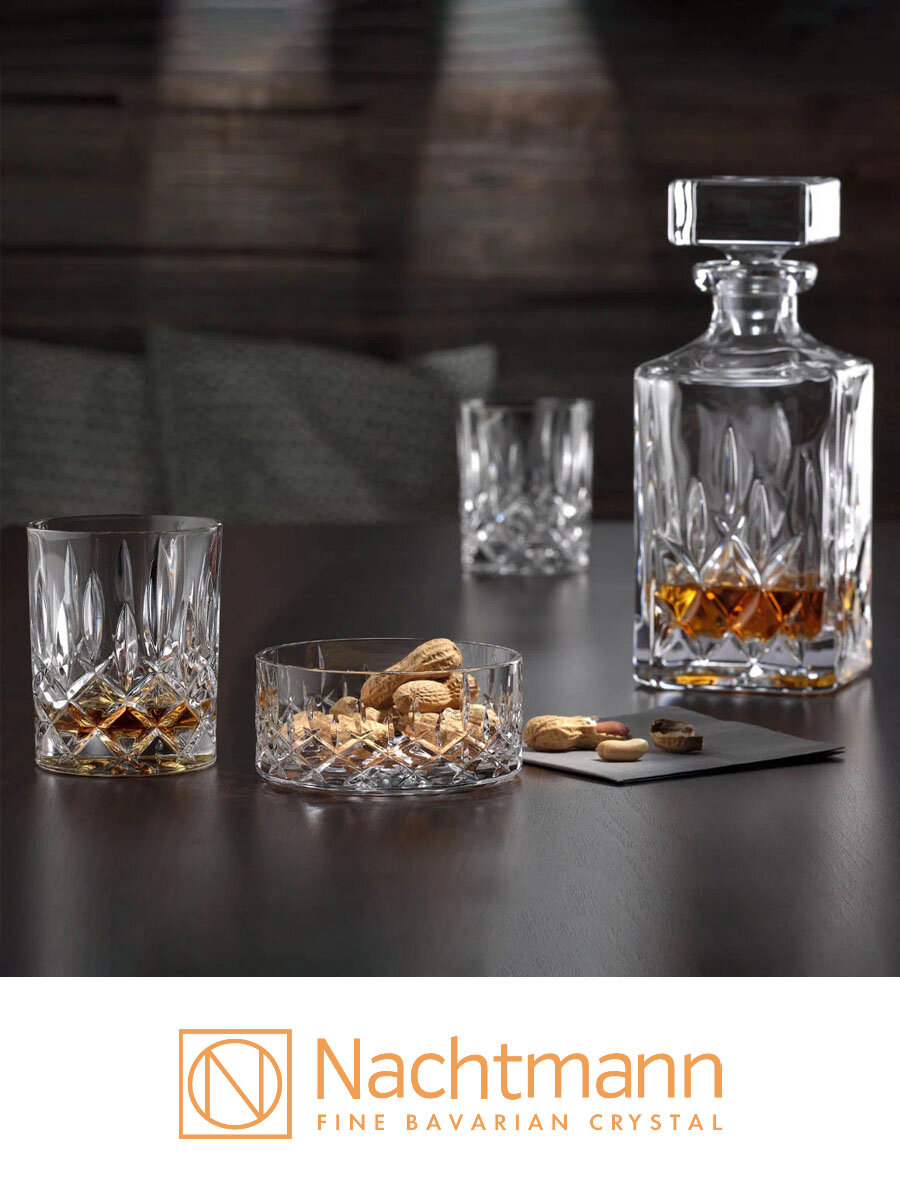 Набор из 3-х предметов Nachtmann Noblesse, Графин 750 мл и 2 стакана, хрустальное стекло
