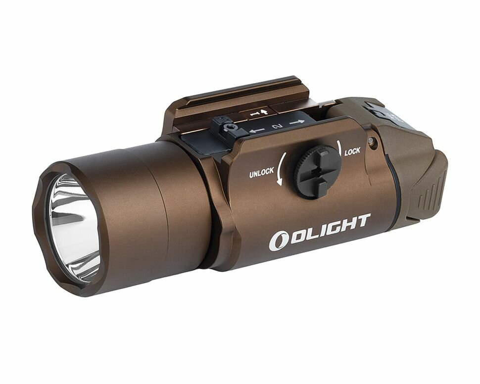Пистолетный фонарь Olight PL Turbo Valkyrie Desert Tan，Легко переносится на открытом воздухе，налобный фонарик