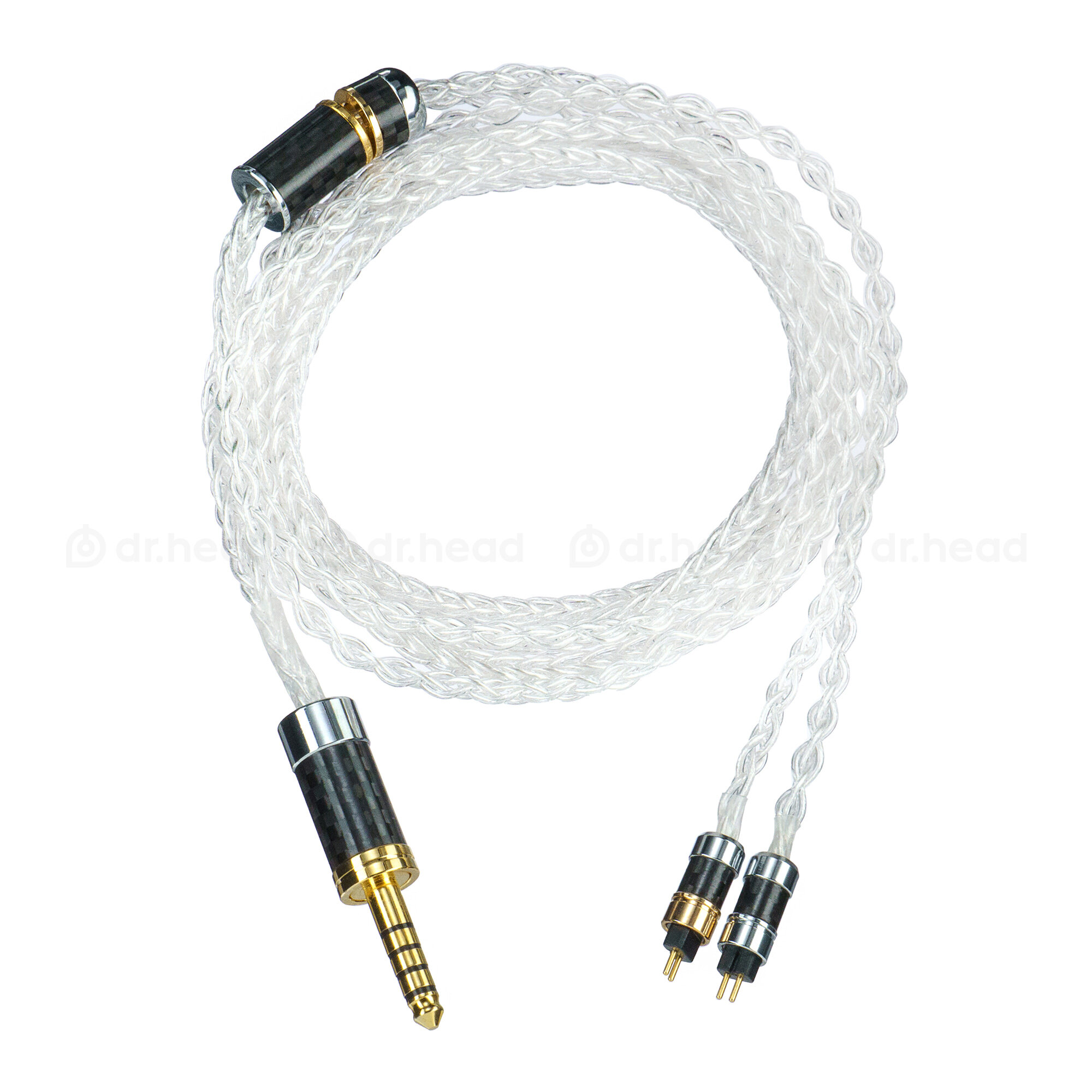 HeadMade IEM 2-pin to 4.4mm balans silver 1.2m - сменный кабель для наушников