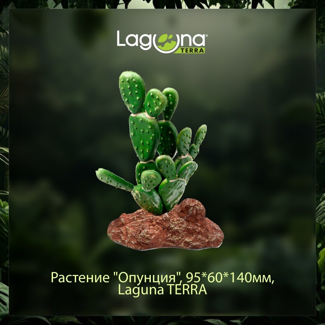 Декор для террариума "Опунция" 9,5*6*14см, бренд Laguna TERRA