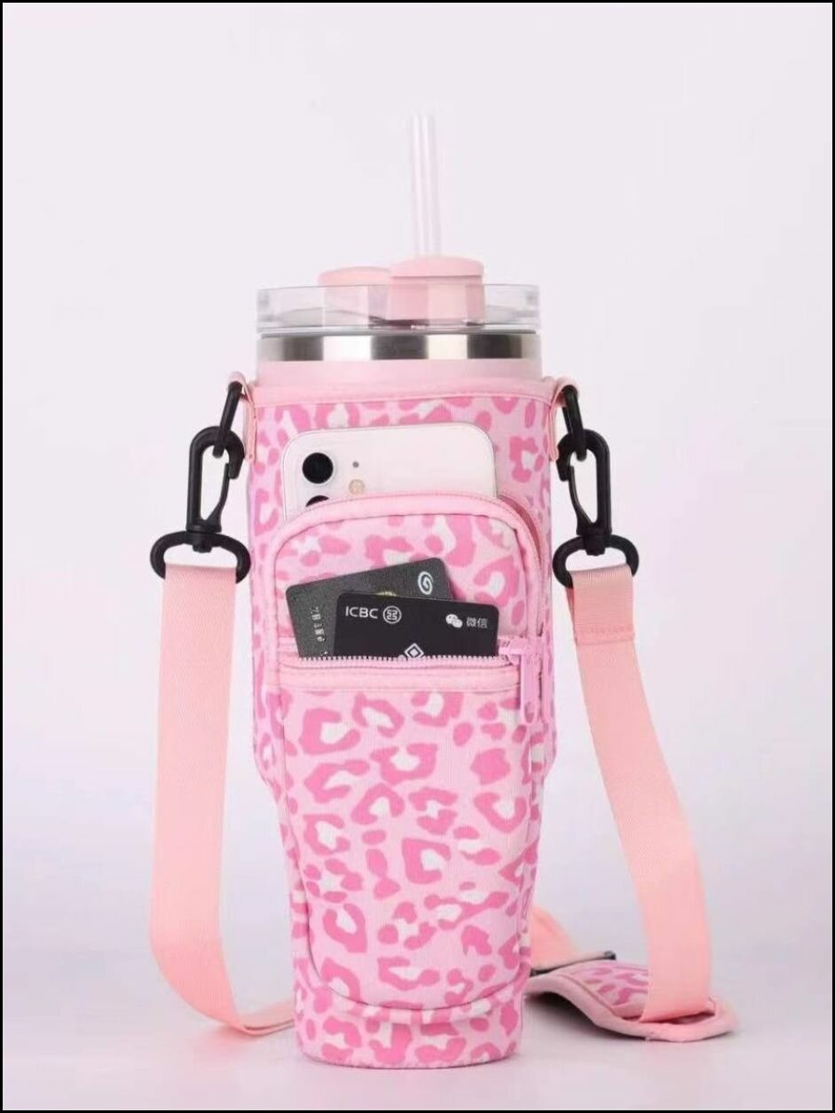 Сумка-переноска для бутылок с водой Stanley 40/30 oz Стакан с карманом для телефона