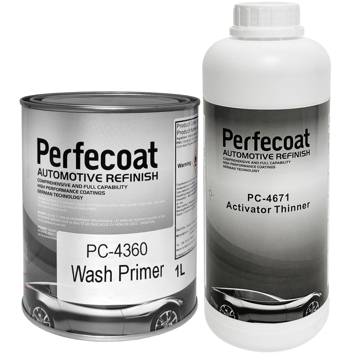 Грунт кислотный 1+1 Wash Primer PC-4360 с отвердителем PERFECOAT (1л+1л)