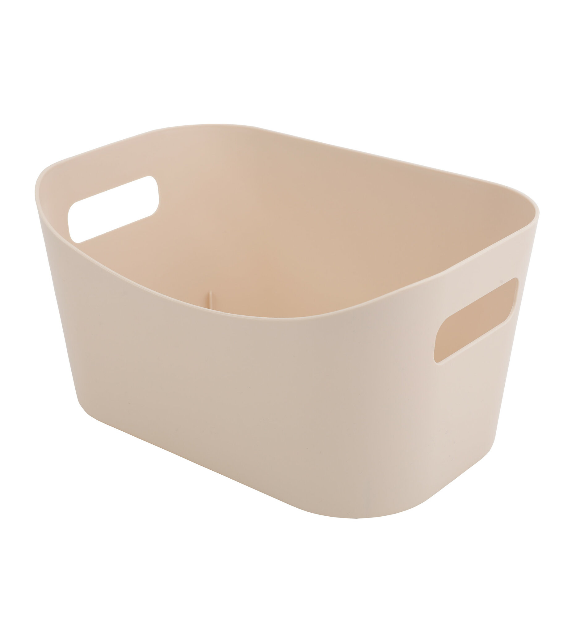 Корзина с ручками TODELIA 30,5 х 19,5 х 16 см, 9,7 литров, пластик, бежевый