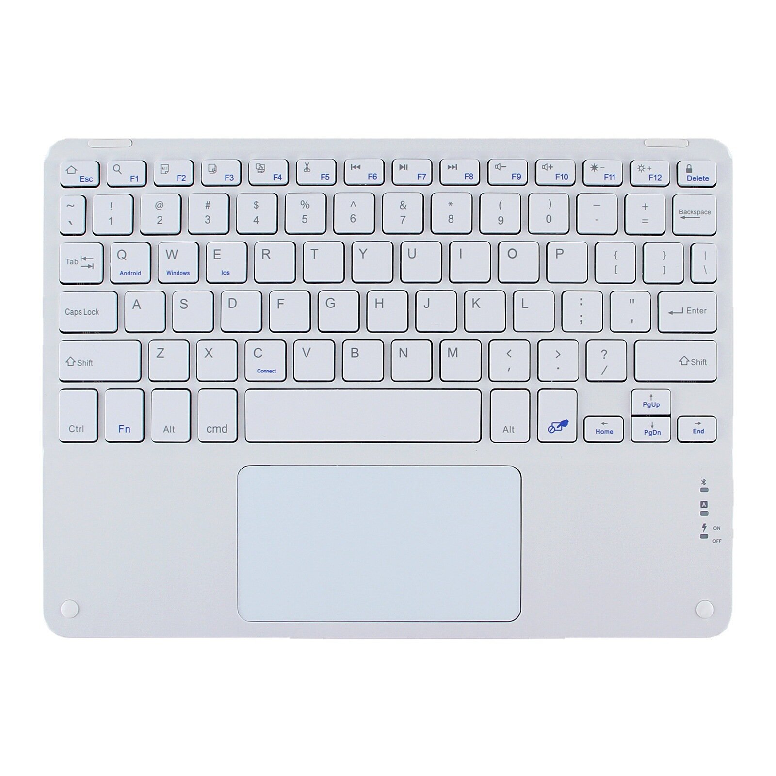 Три системы беспроводной Bluetooth сенсорная клавиатура RGB семь цветов светящийся мобильный телефон планшетный ноутбук